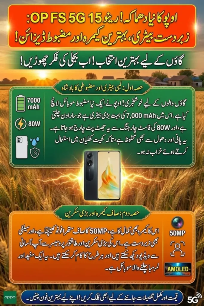 Oppo Reno 15 FS 5G Launched: Display, Battery, Camera, and Price Details